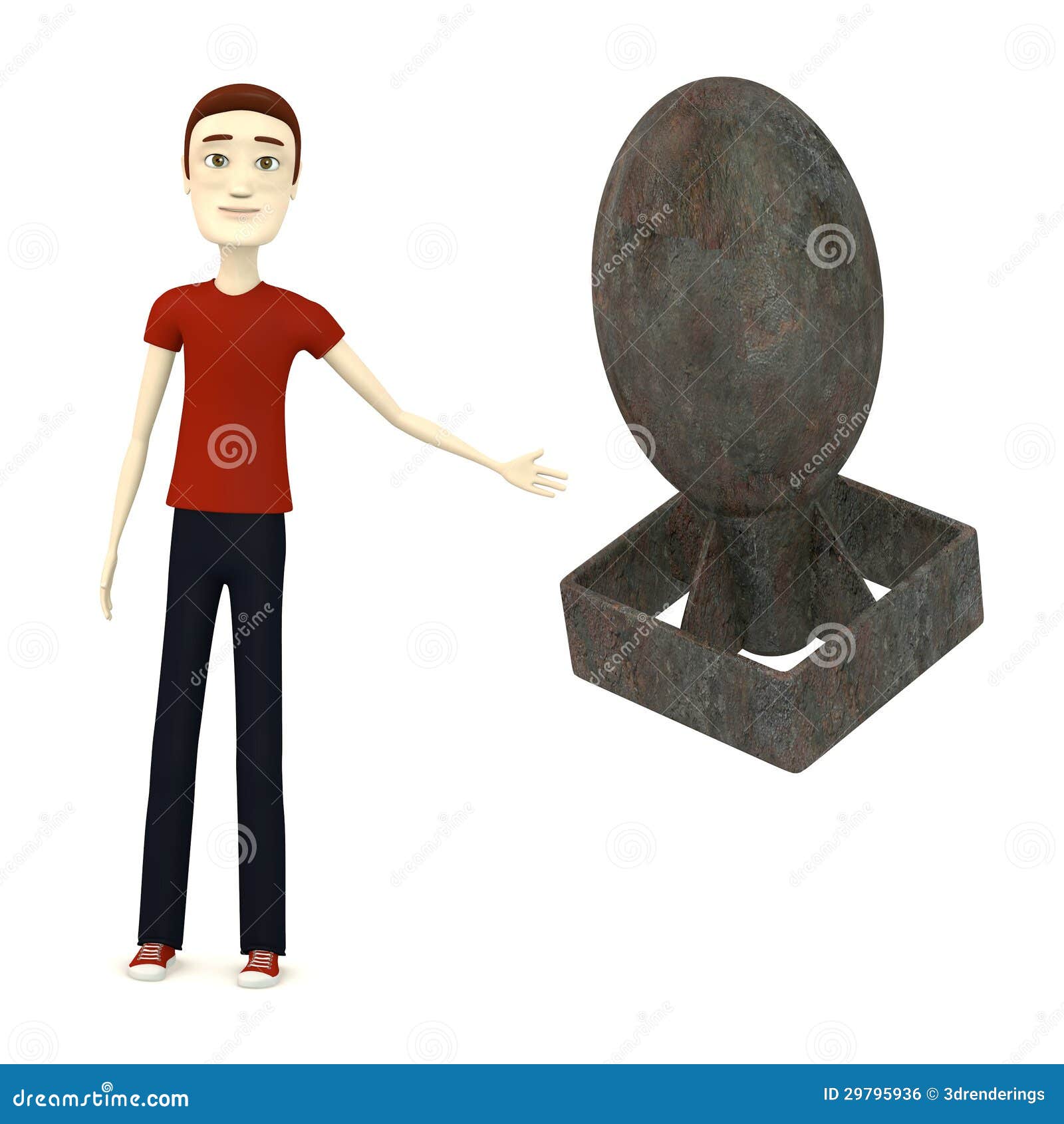 Cartoon Boy with Nuclear Bomb Stock Illustration - Illustration of ...