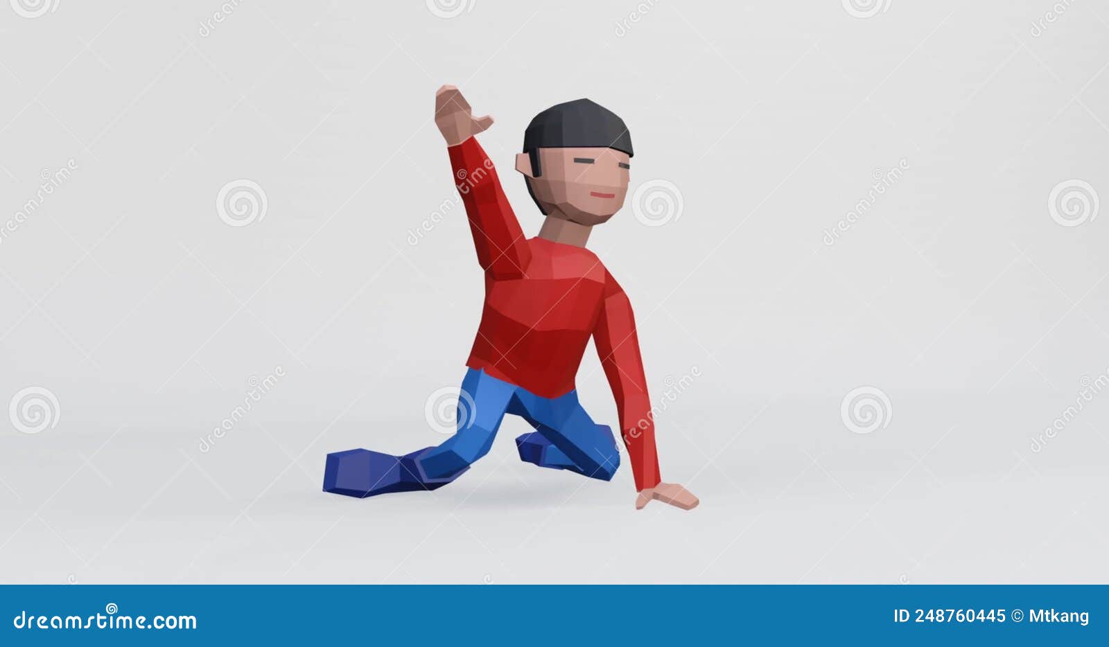 Cartoon Character in Begging Desperate Stock Video - Video of ...