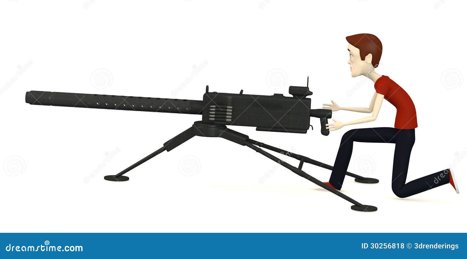 Cartoon man with gun stock illustration. Illustration of murder - 30256818