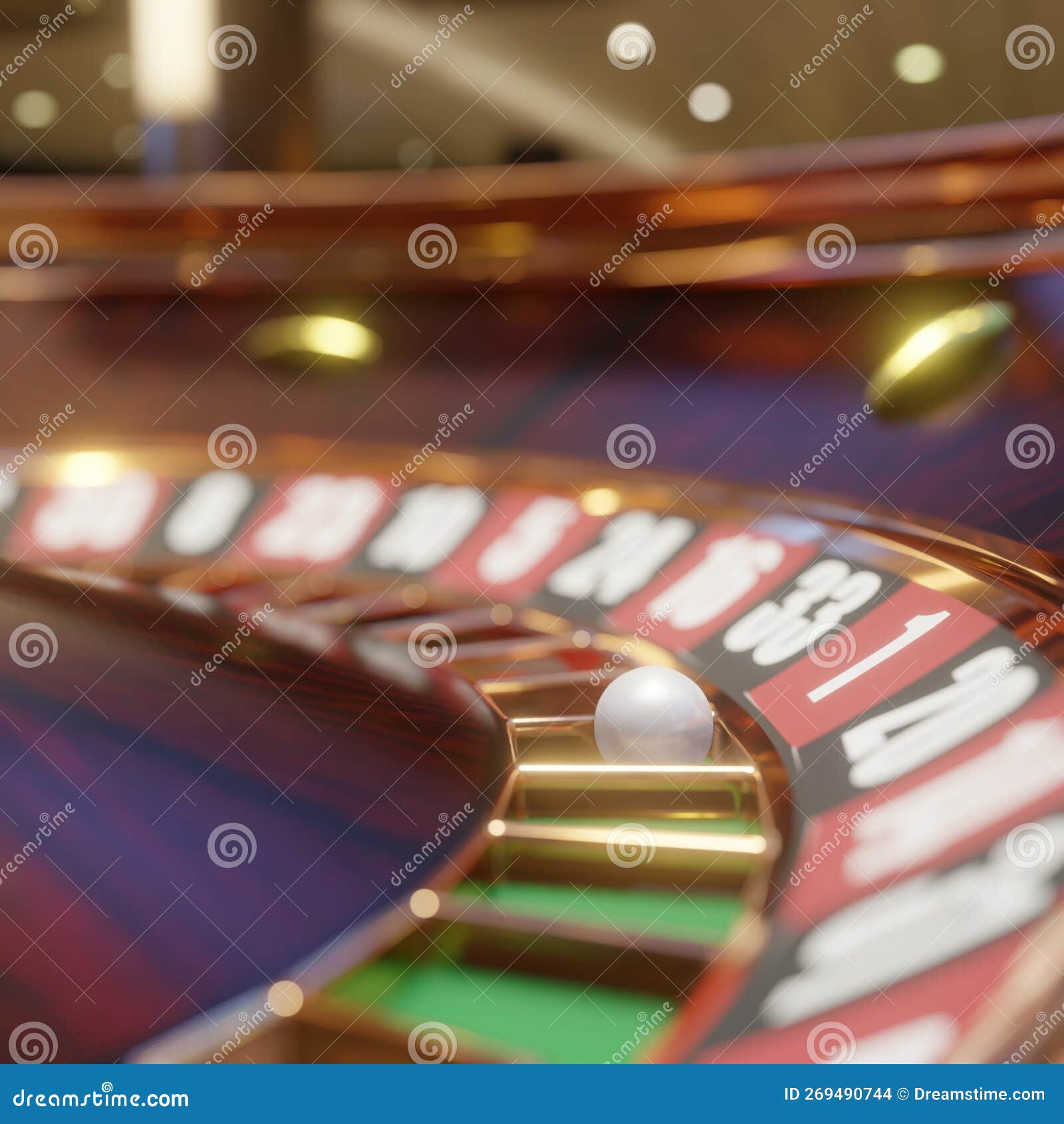 3d Render of Casino Roulette Wheel for Gamble Concept, Gambling ...