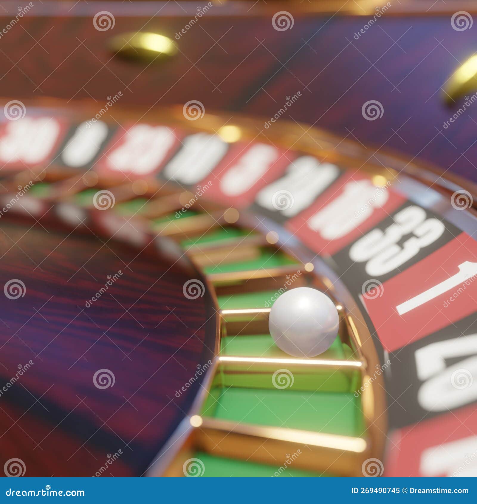 3d Render of Casino Roulette Wheel for Gamble Concept, Gambling ...