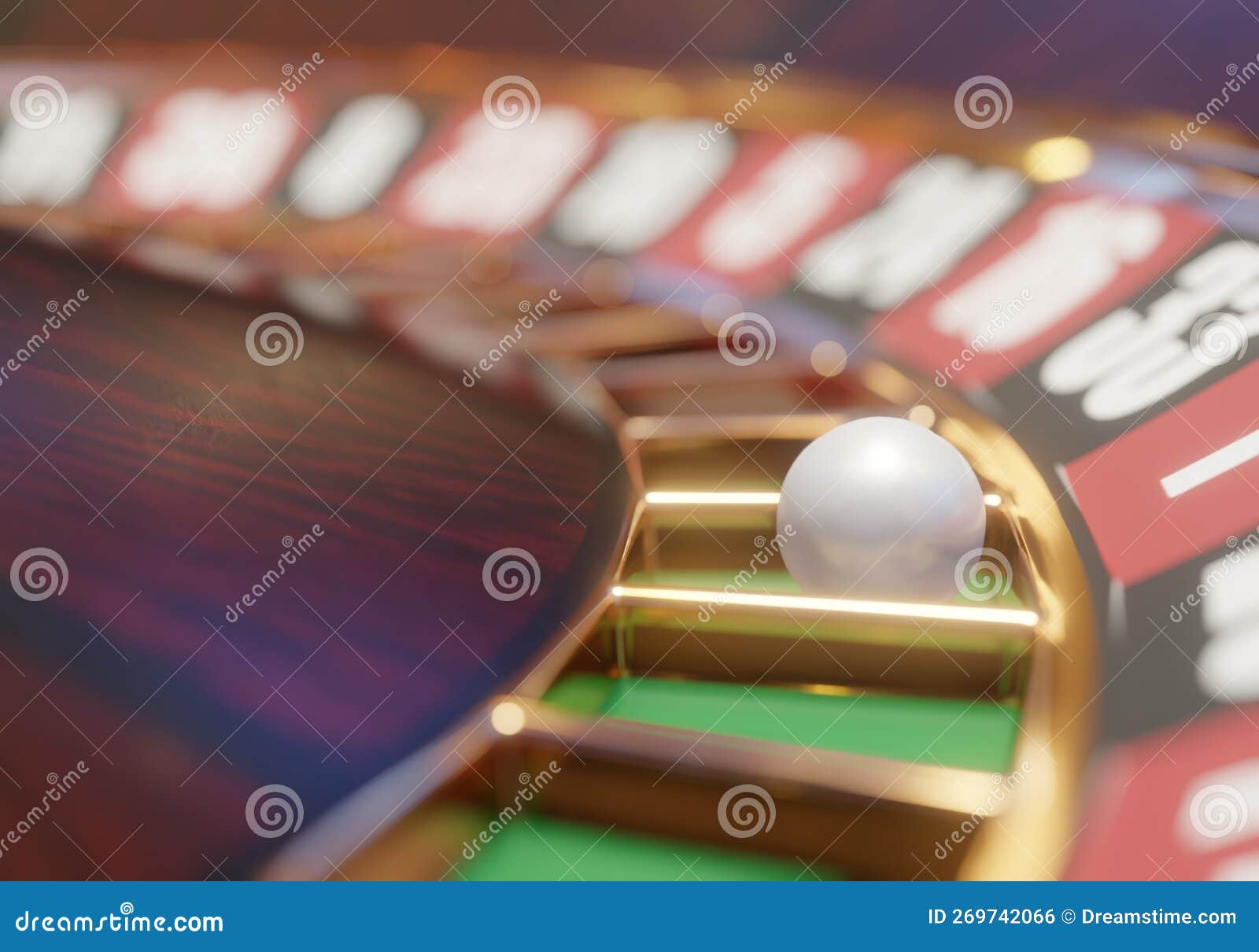 3d Render of Casino Roulette Wheel for Gamble Concept, Gambling ...