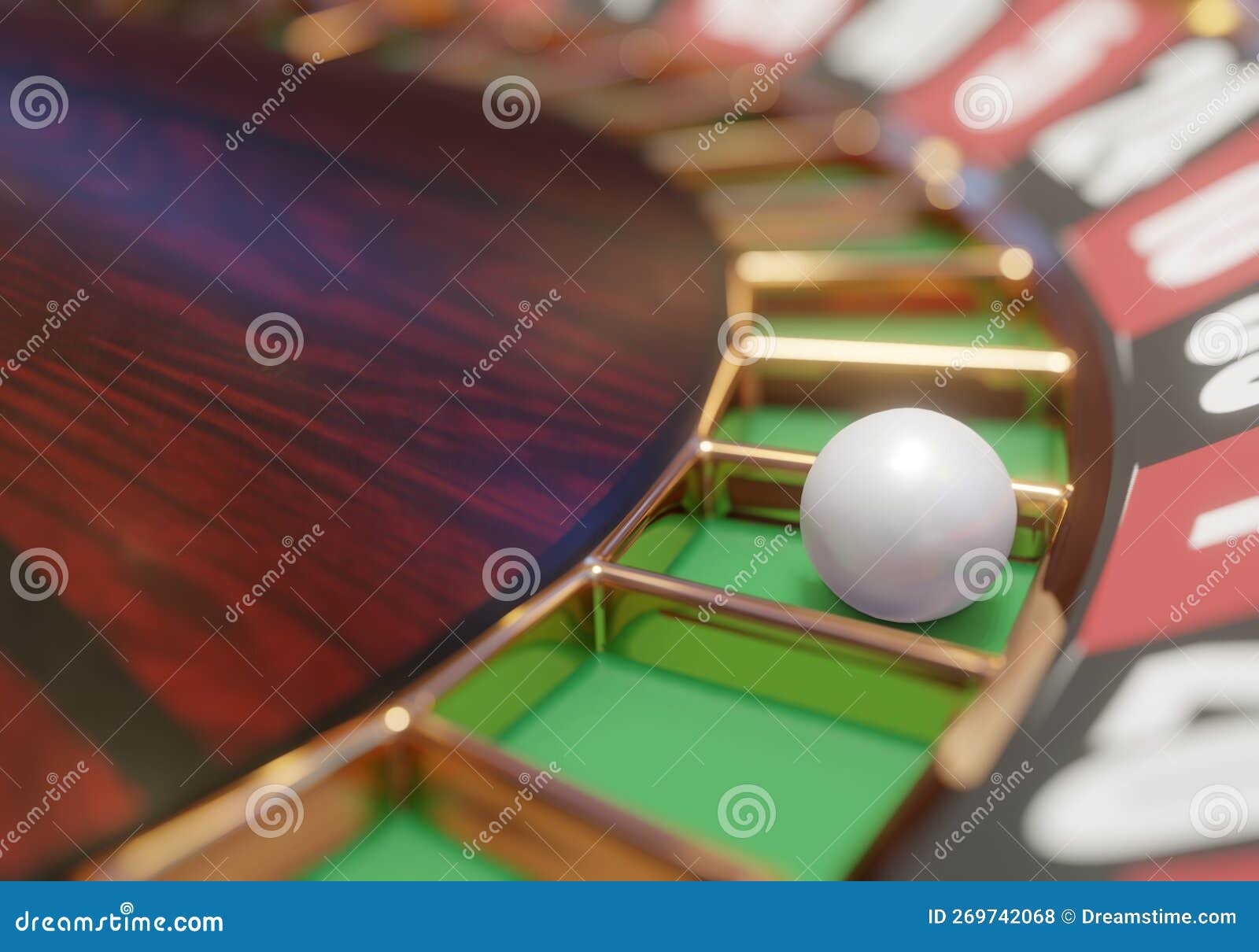 3d Render of Casino Roulette Wheel for Gamble Concept, Gambling ...