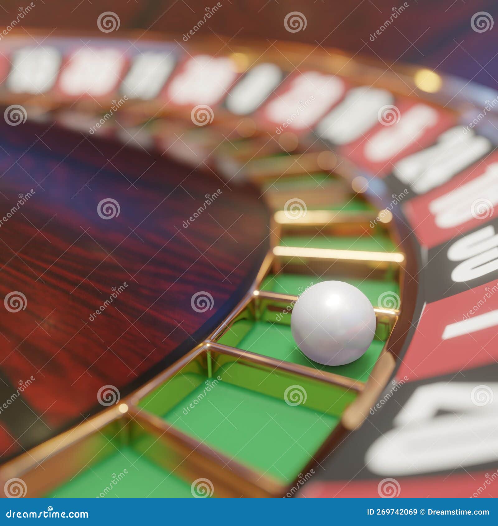 3d Render of Casino Roulette Wheel for Gamble Concept, Gambling ...