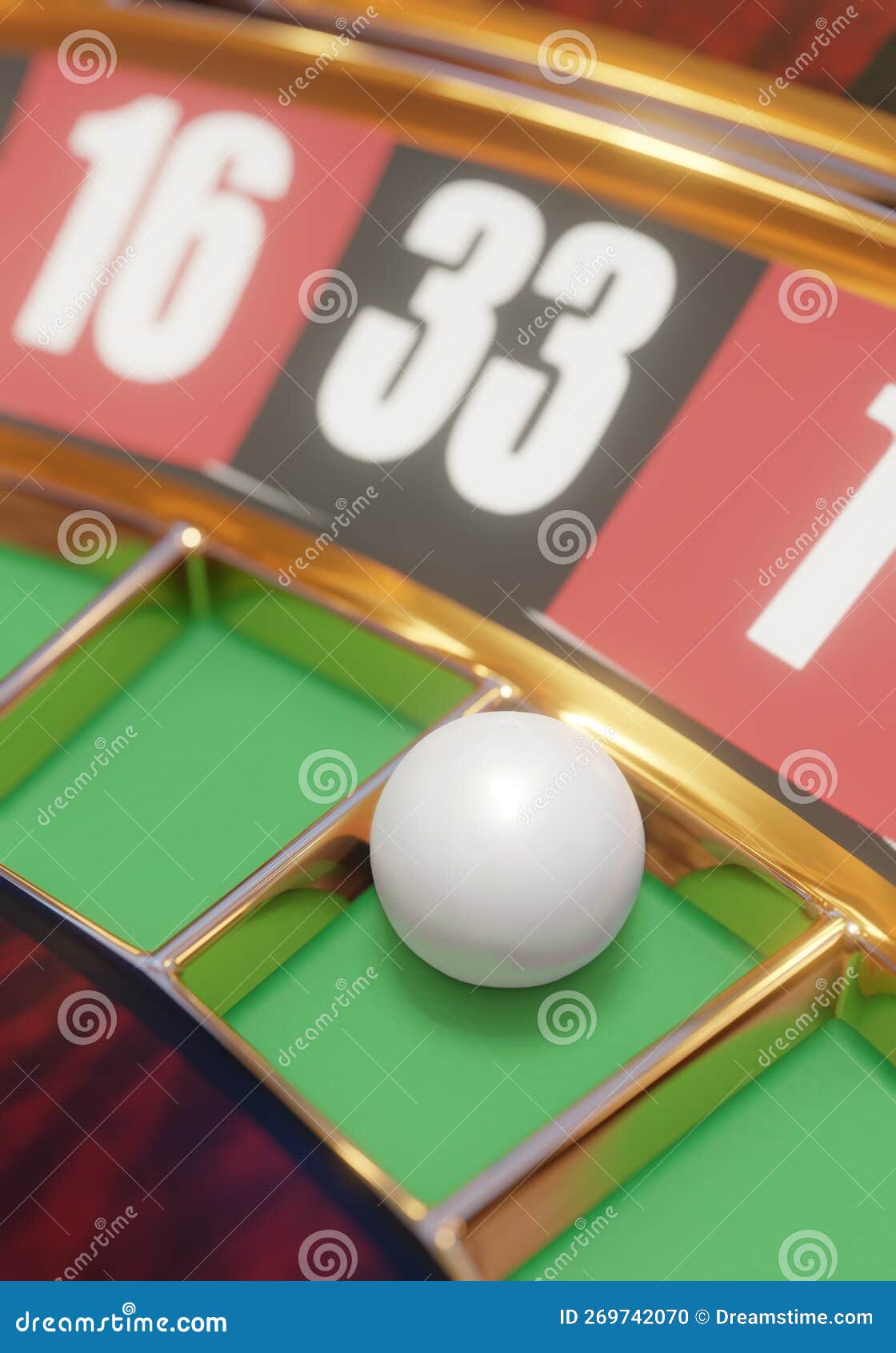 3d Render of Casino Roulette Wheel for Gamble Concept, Gambling ...