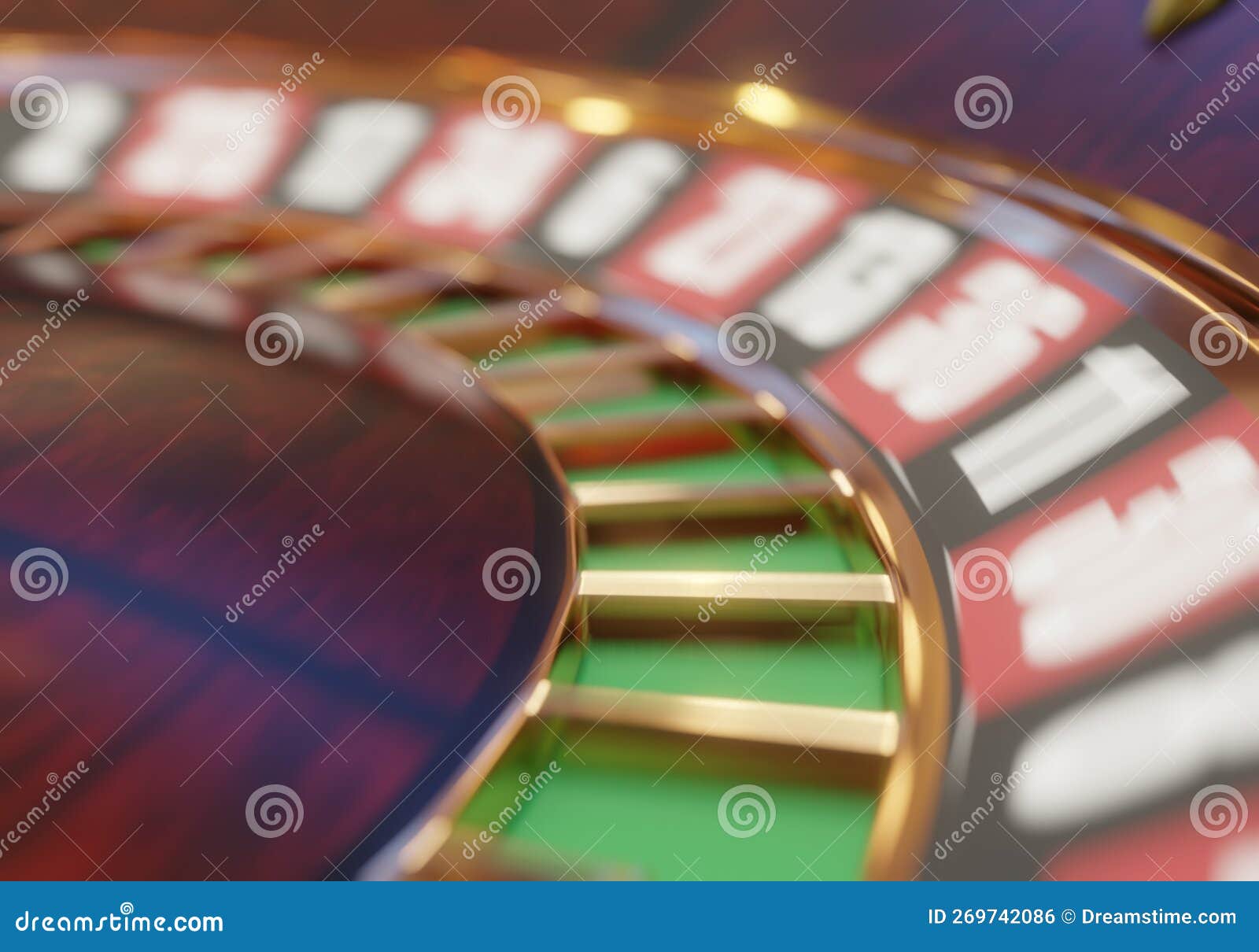 3d Render of Casino Roulette Wheel for Gamble Concept, Gambling ...