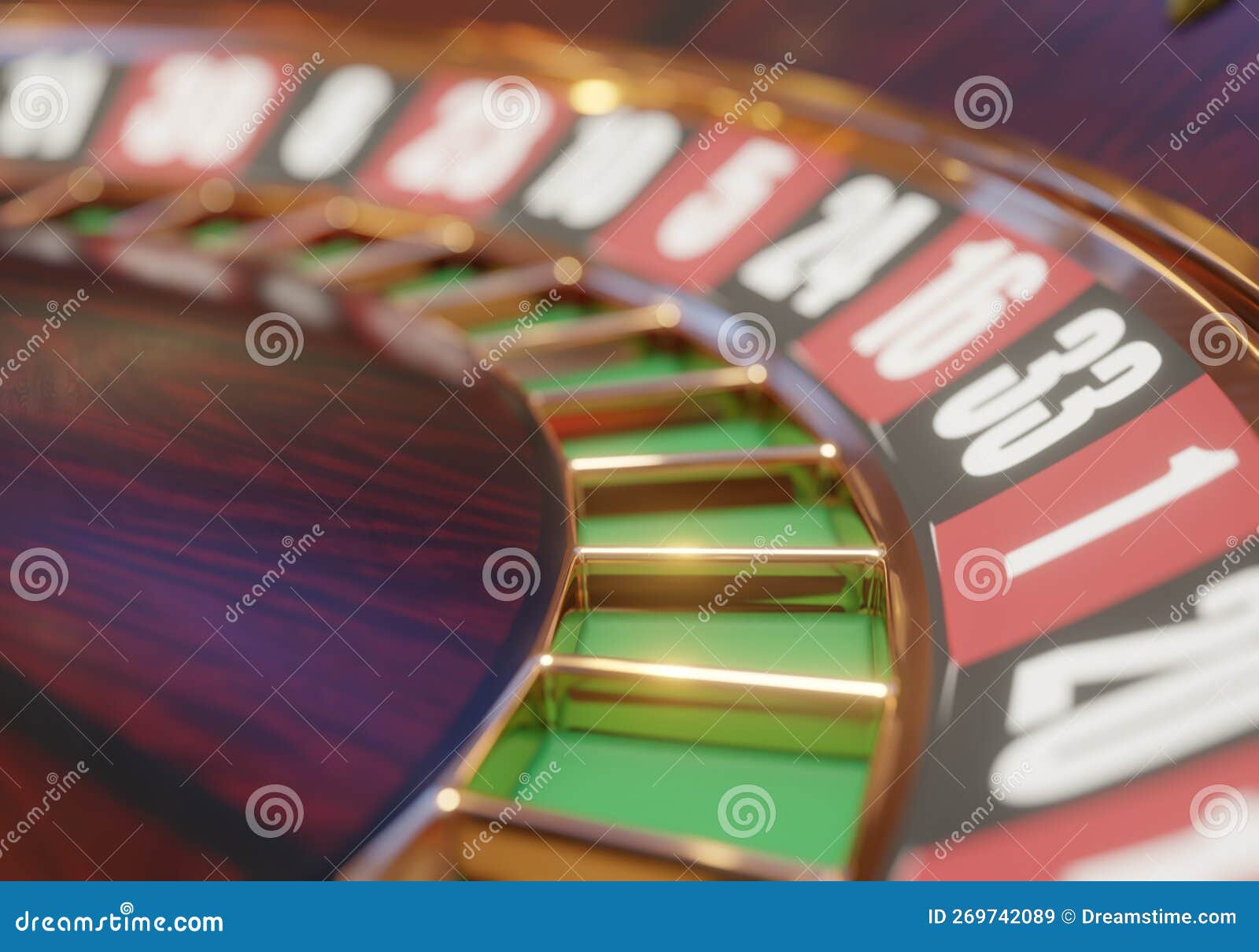 3d Render of Casino Roulette Wheel for Gamble Concept, Gambling ...