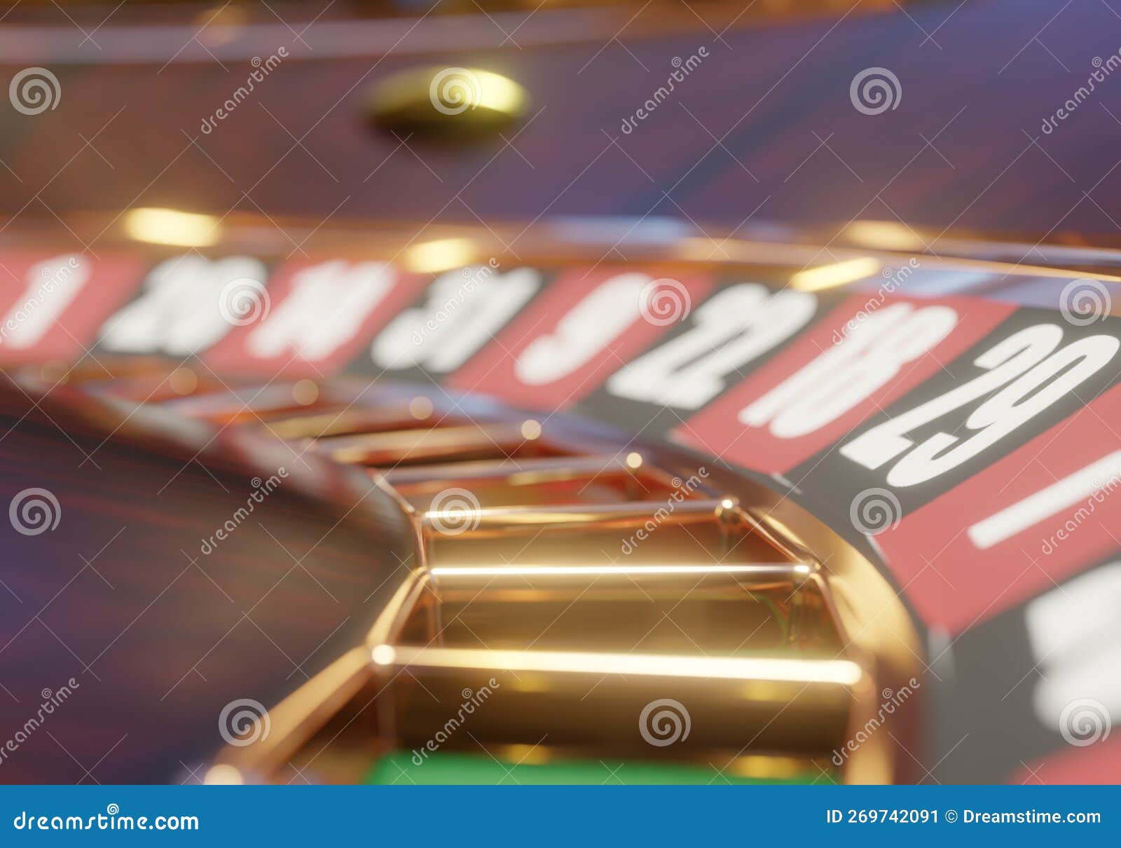 3d Render of Casino Roulette Wheel for Gamble Concept, Gambling ...