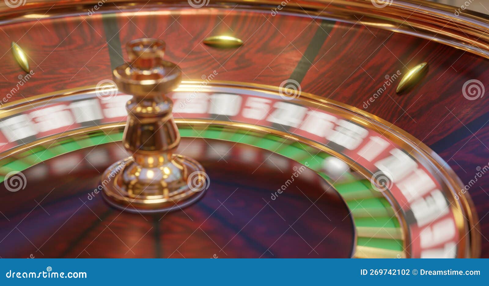 3d Render of Casino Roulette Wheel for Gamble Concept, Gambling ...