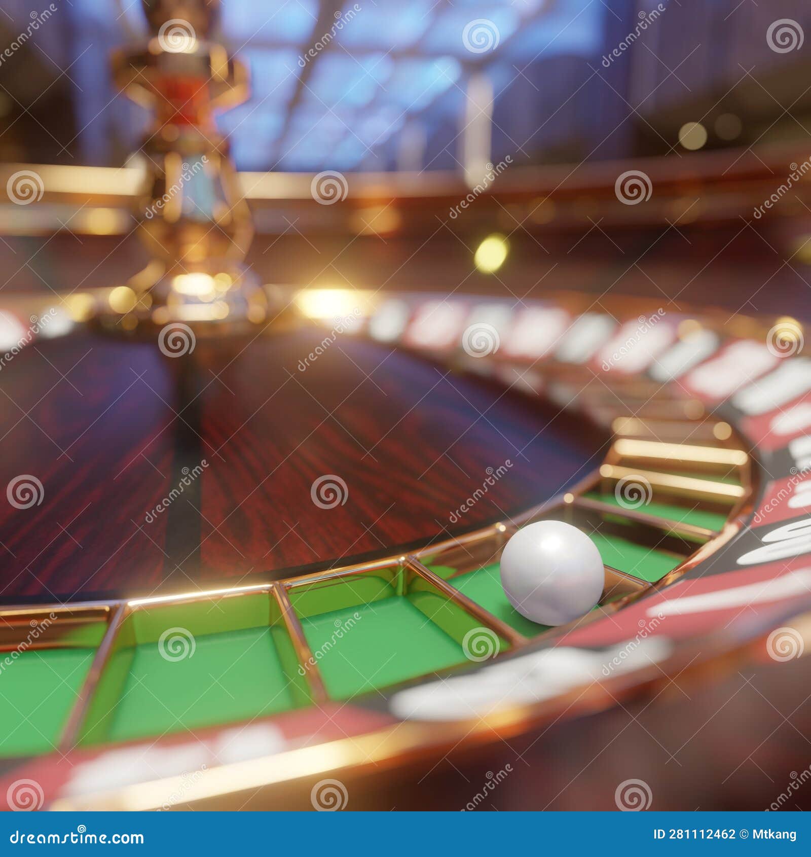 3d Render of Casino Roulette Wheel for Gamble Concept, Gambling ...