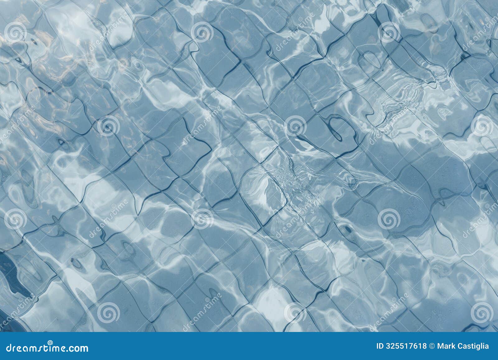 3d Render Of Caustic Shadow And Light In Clear Swimming Pool Water With ...