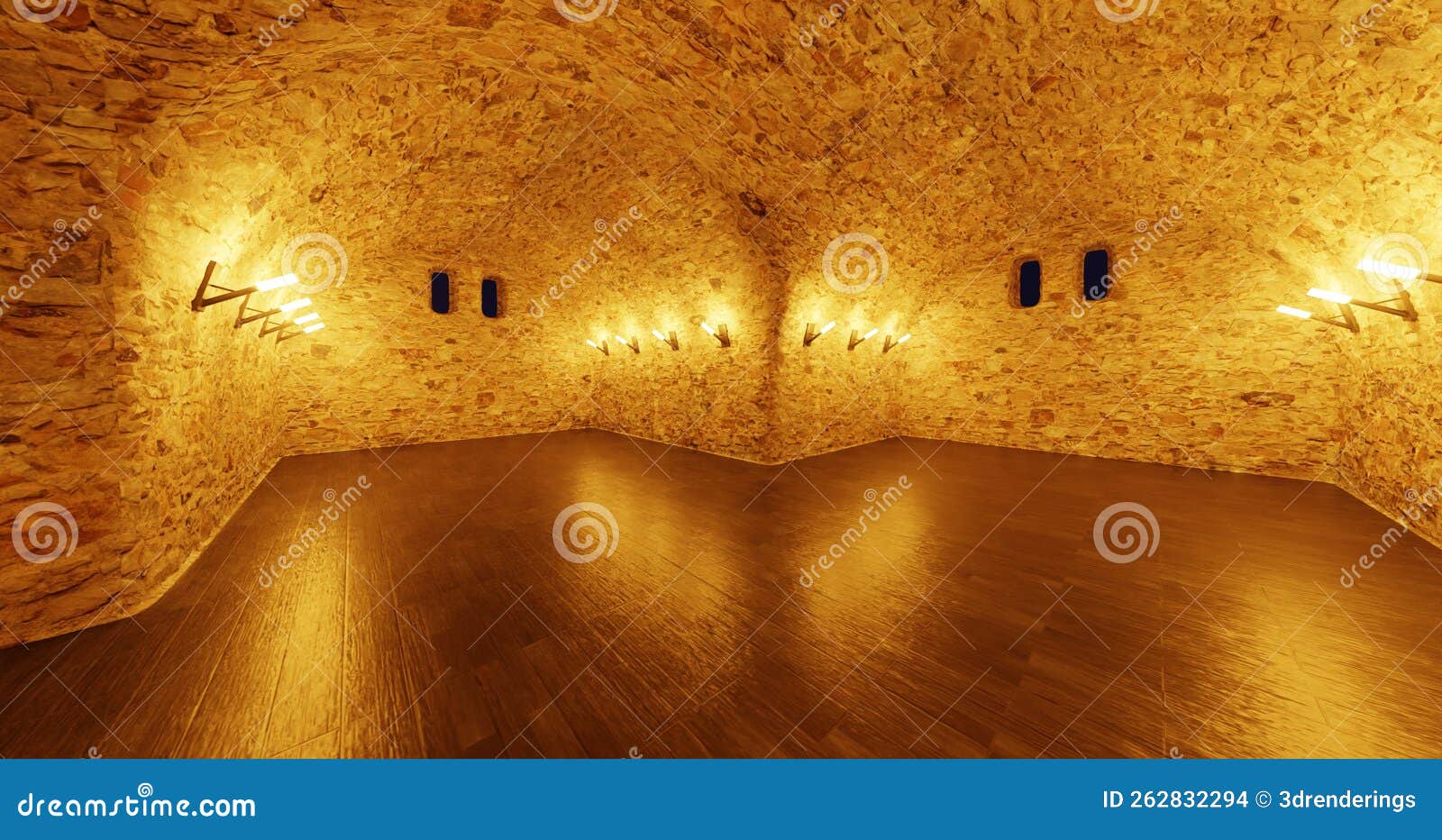 3D Render of Cellar stock illustration. Illustration of architecture ...