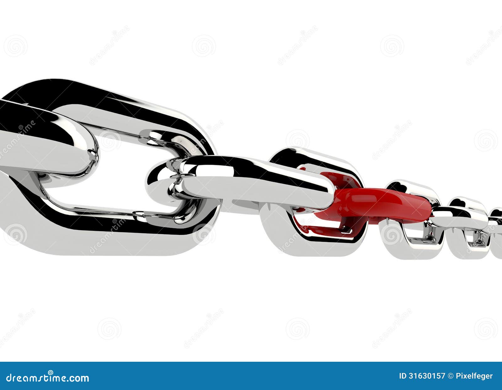 3d render of chain stock illustration. Illustration of symbol - 31630157