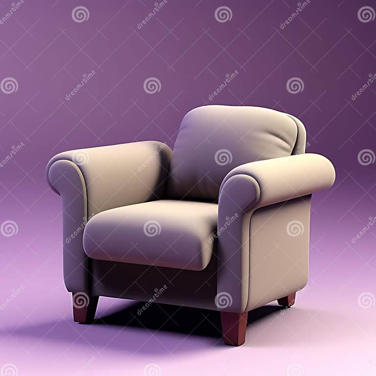 3d render of a chair stock illustration. Illustration of lighting ...