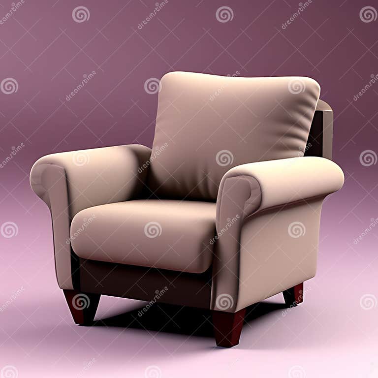 3d render of a chair stock illustration. Illustration of room - 290832427