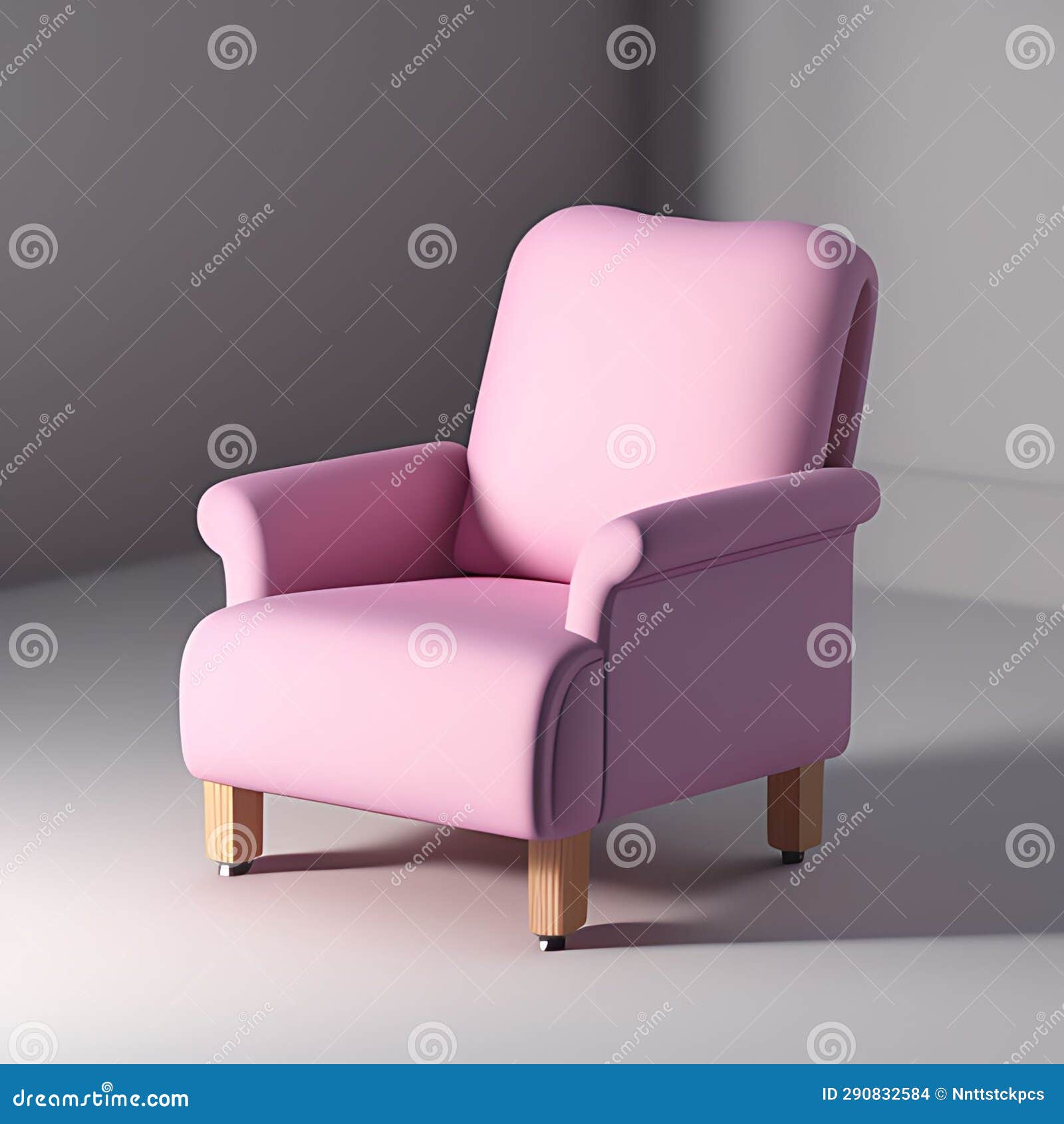 3d render of a chair stock illustration. Illustration of room - 290832584