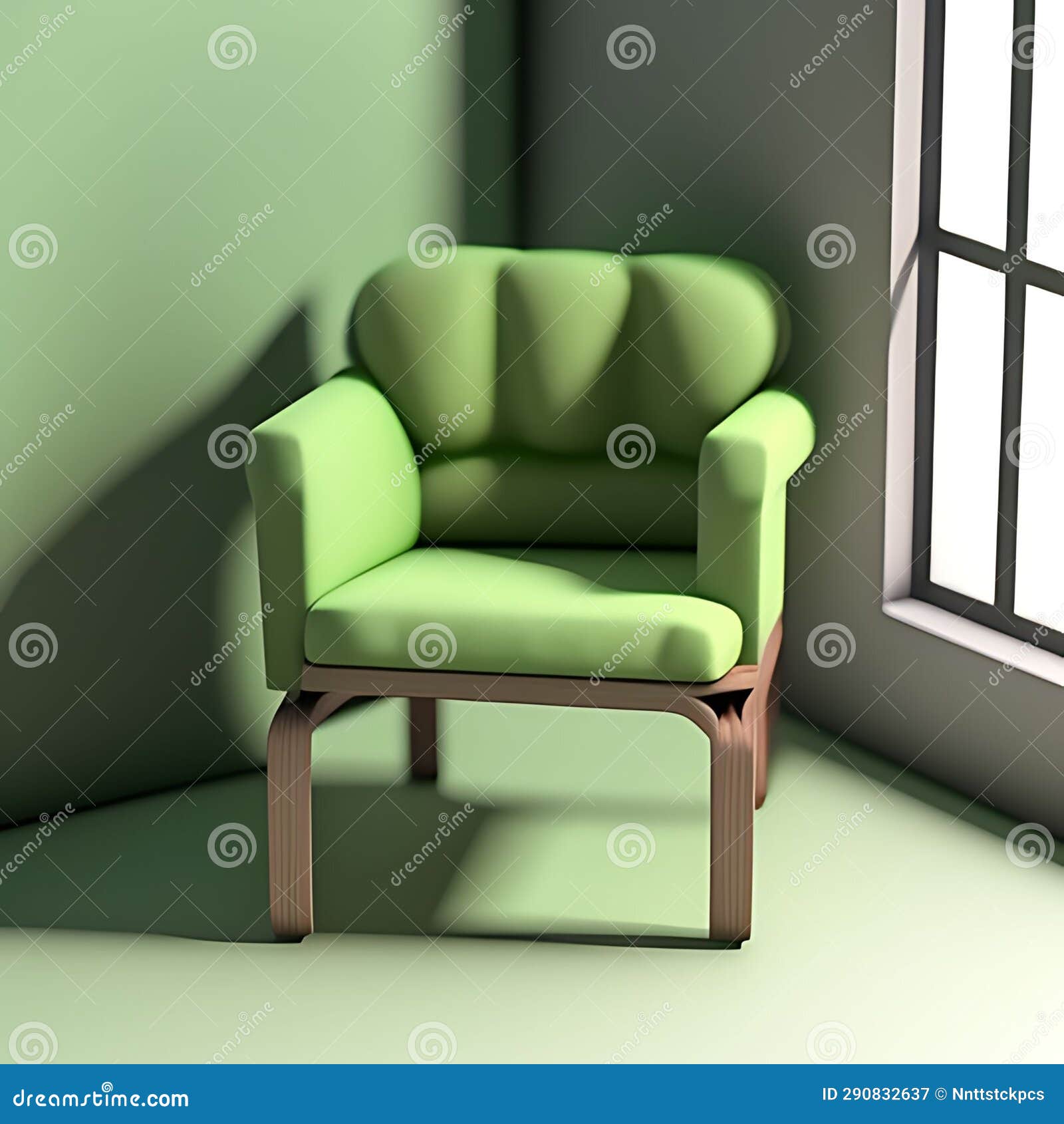 3d render of a chair stock illustration. Illustration of sitting ...