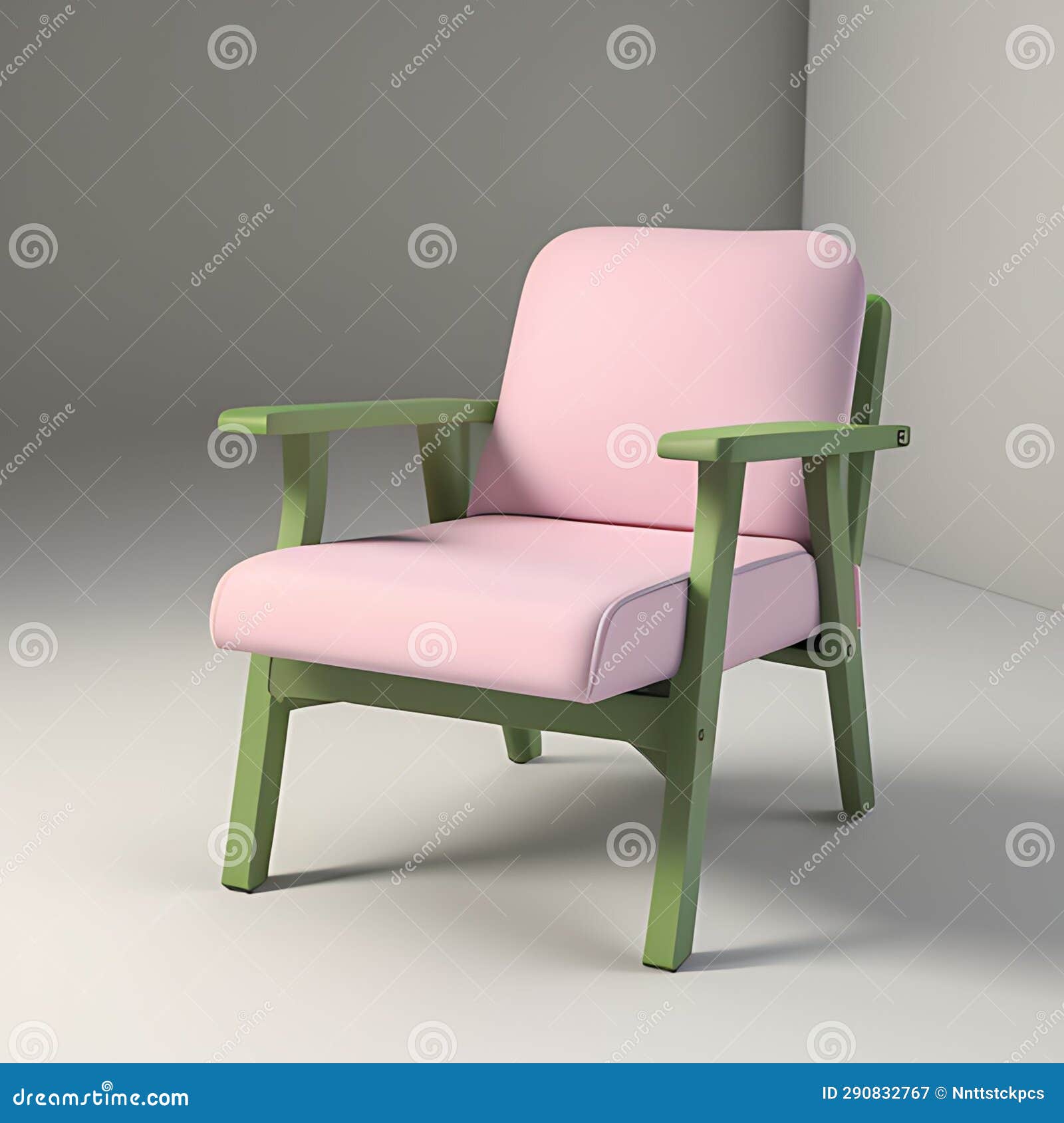3d render of a chair stock illustration. Illustration of armchair ...
