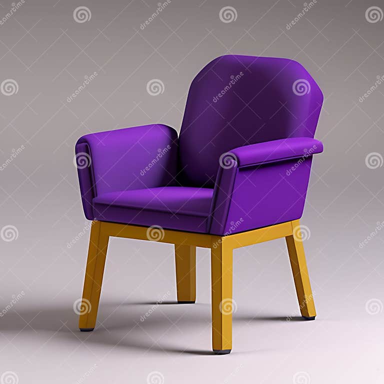 3d render of a chair stock illustration. Illustration of room - 290832890
