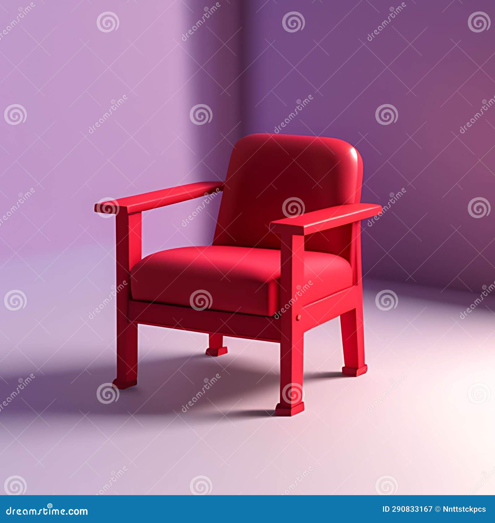 3d render of a chair stock illustration. Illustration of couch - 290833167