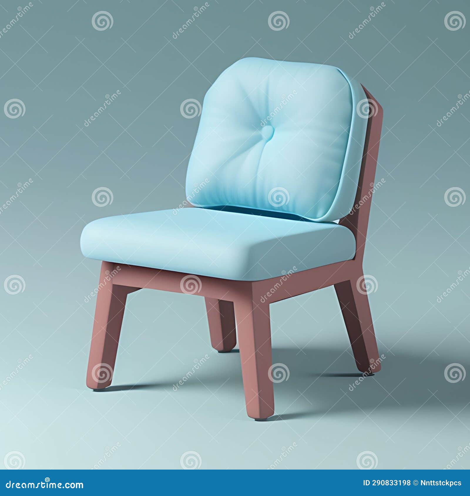 3d render of a chair stock illustration. Illustration of room - 290833198