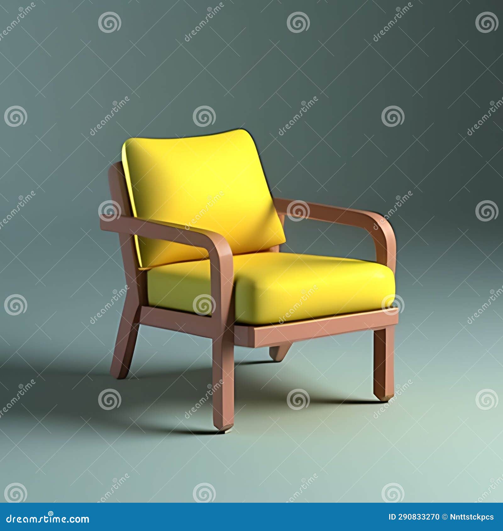 3d render of a chair stock illustration. Illustration of couch - 290833270