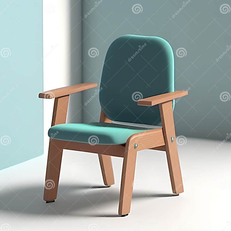 3d render of a chair stock illustration. Illustration of brand - 290833282