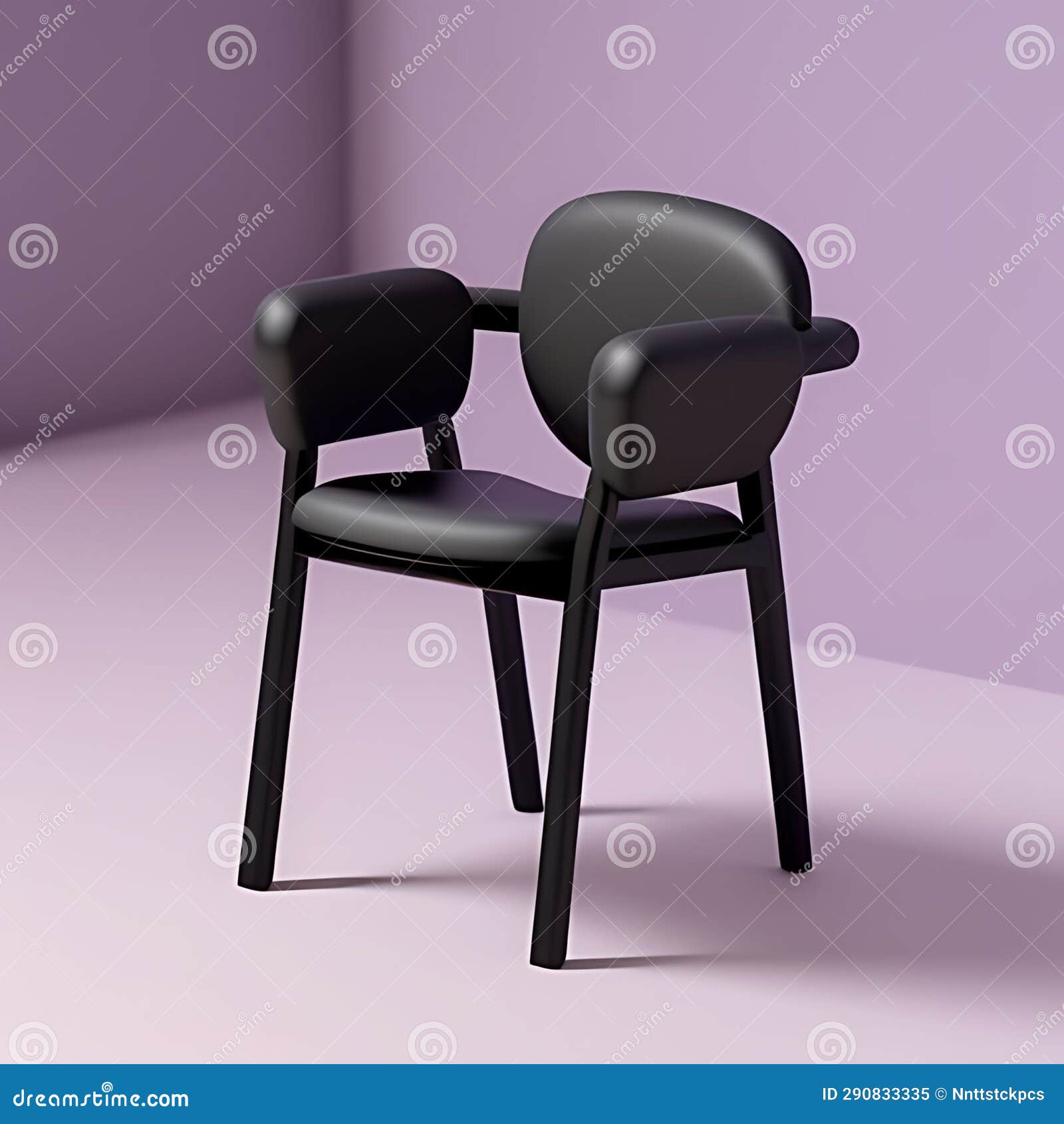3d render of a chair stock illustration. Illustration of furniture ...
