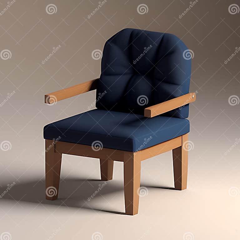 3d render of a chair stock illustration. Illustration of couch - 290833378