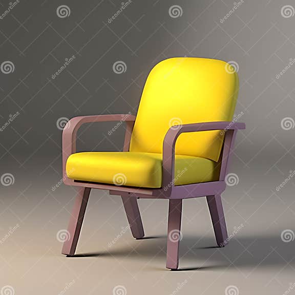 3d render of a chair stock illustration. Illustration of living - 290833462