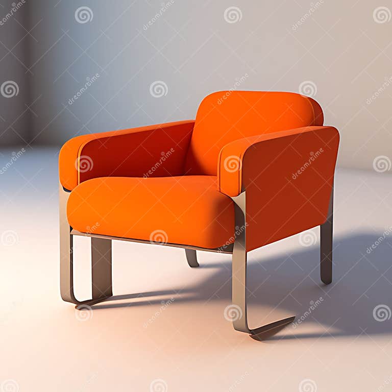 3d render of a chair stock illustration. Illustration of sitting ...