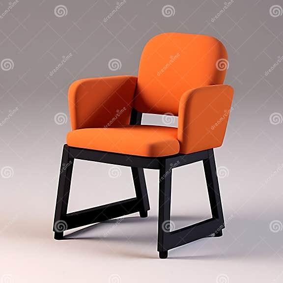 3d render of a chair stock illustration. Illustration of lighting ...
