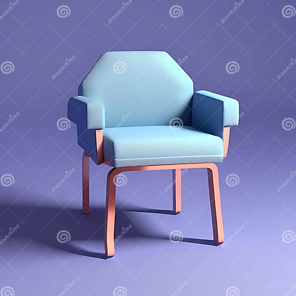 3d render of a chair stock illustration. Illustration of chair - 290833188