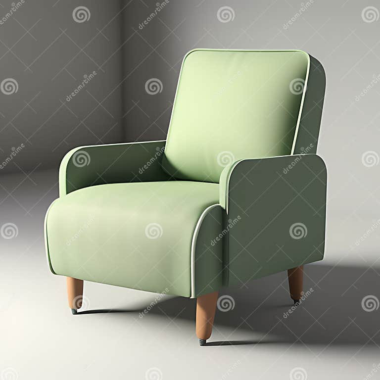 3d render of a chair stock illustration. Illustration of couch - 290833506