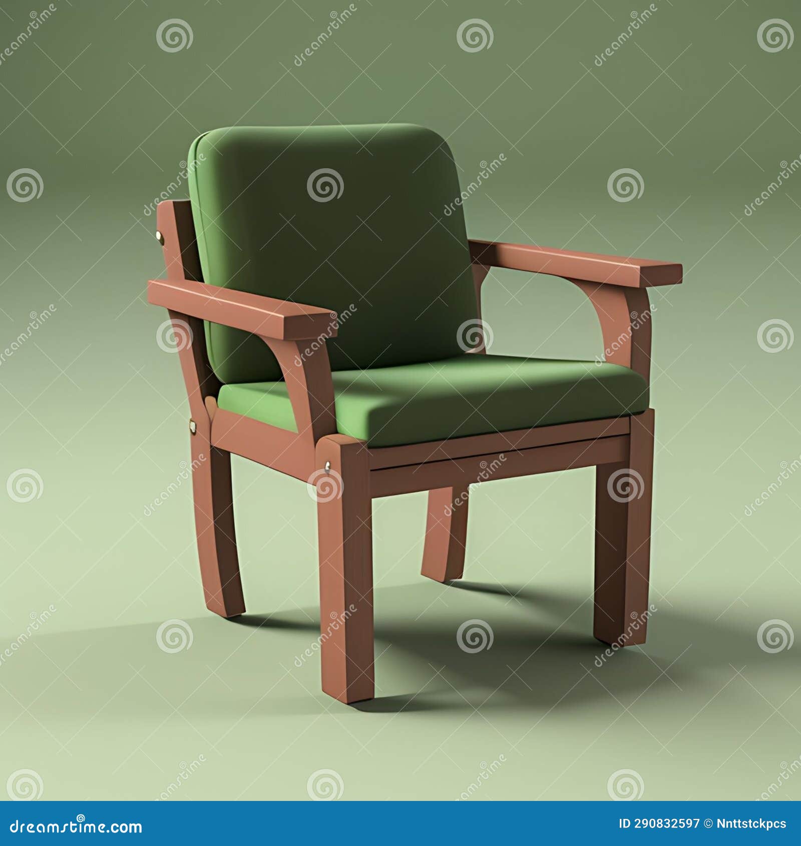 3d render of a chair stock illustration. Illustration of design - 290832597