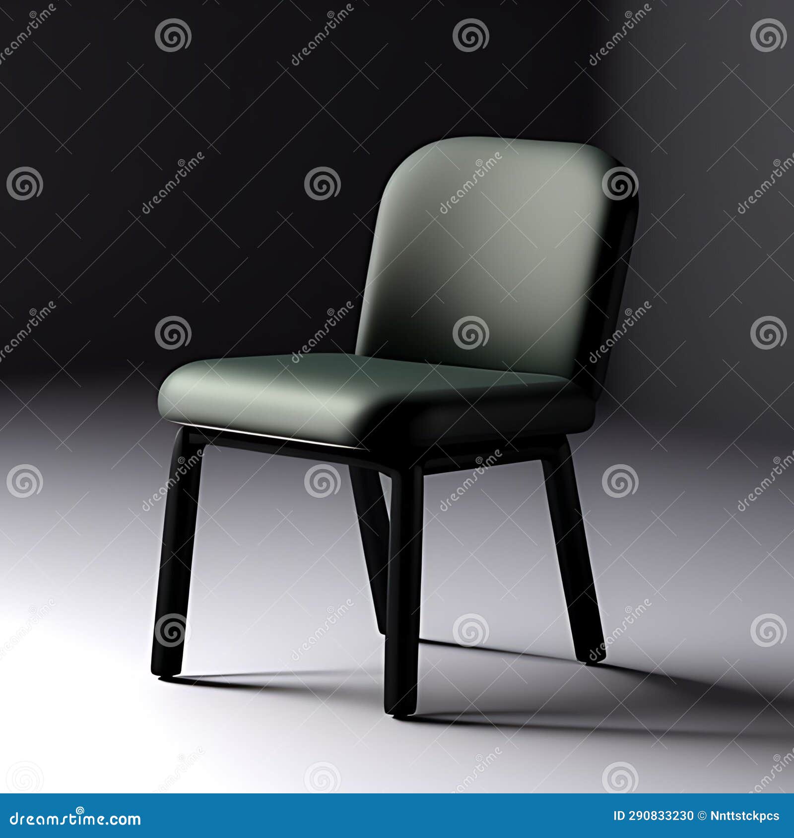 3d render of a chair stock illustration. Illustration of armchair ...