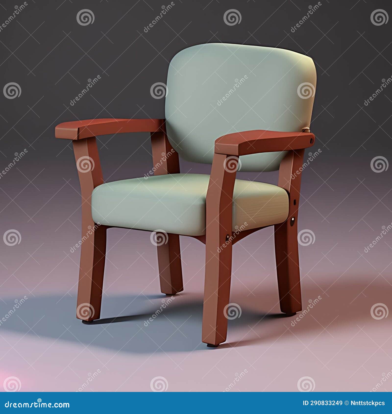 3d render of a chair stock illustration. Illustration of brand - 290833249