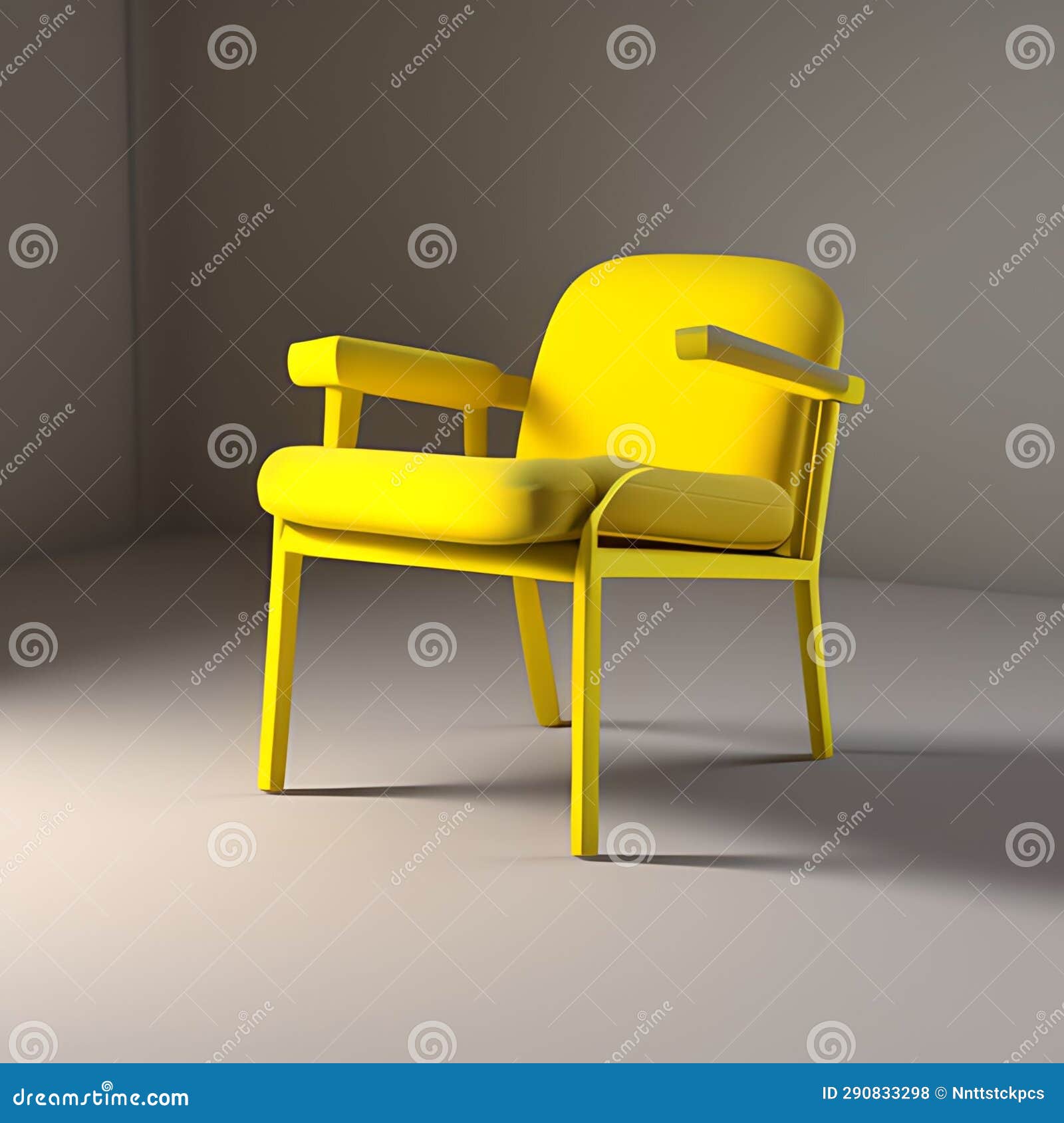 3d render of a chair stock illustration. Illustration of armchair ...