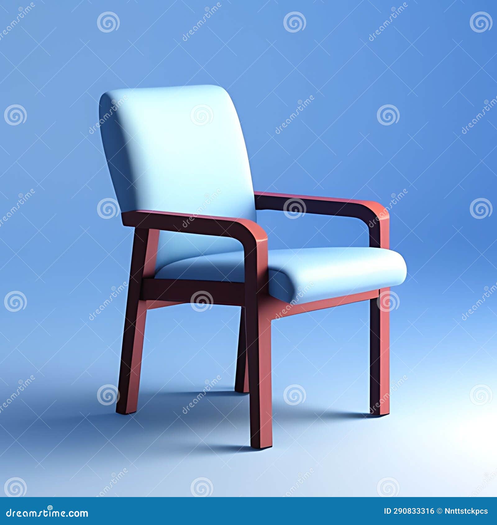 3d render of a chair stock illustration. Illustration of brand - 290833316