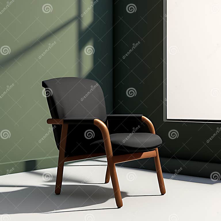 3d render of a chair stock illustration. Illustration of armchair ...