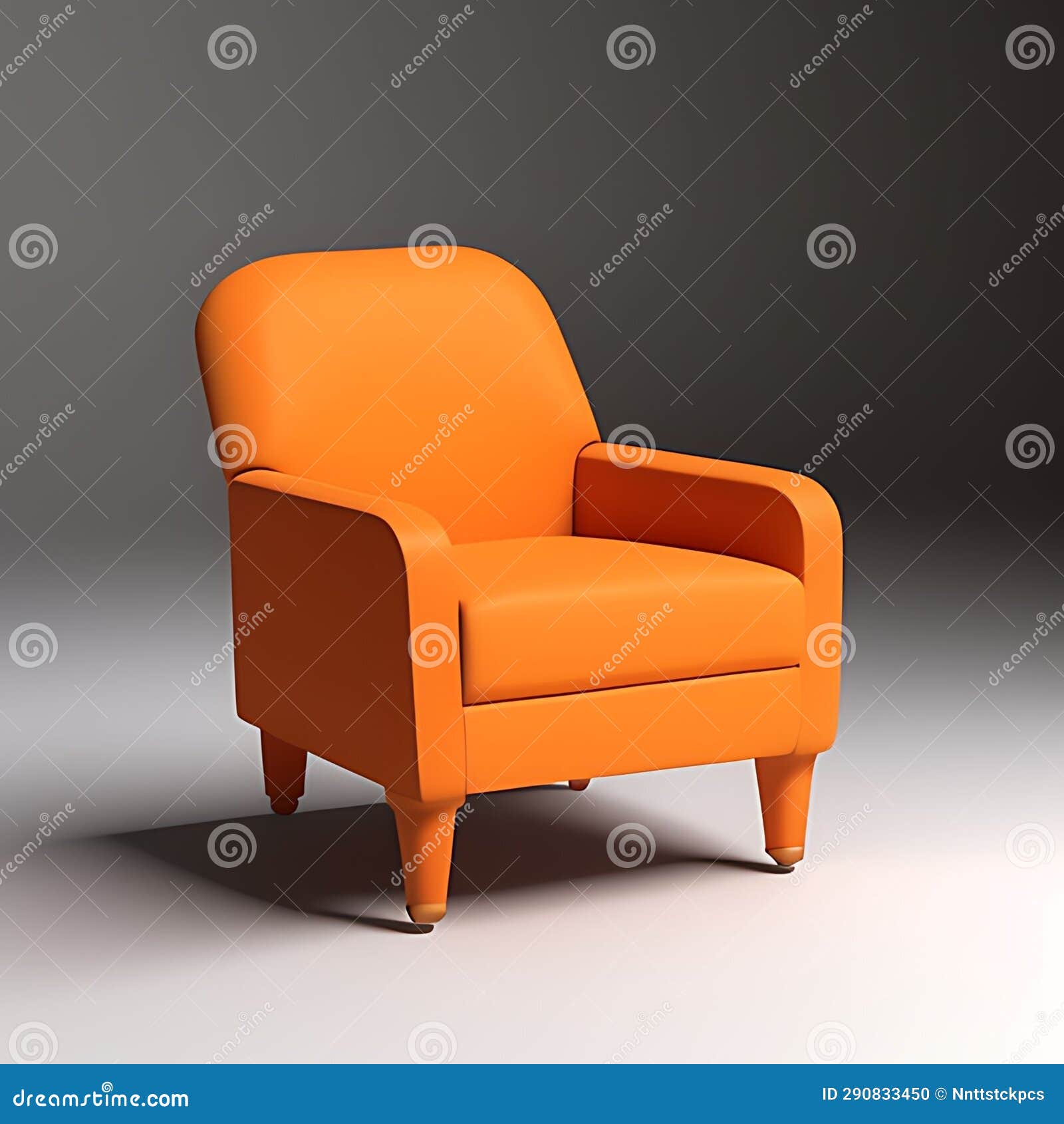 3d render of a chair stock illustration. Illustration of sitting ...
