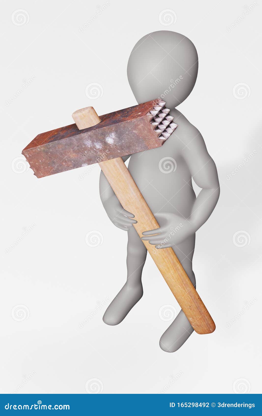 3d Render Of Stonemason Tool Stock Image | CartoonDealer.com #149269615