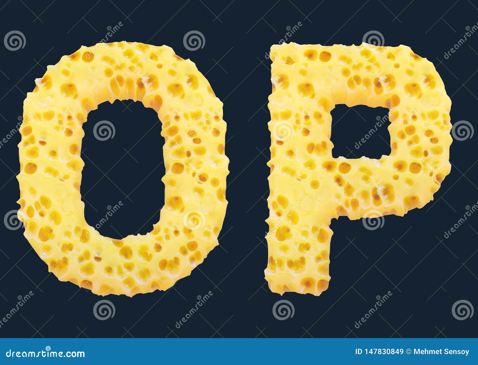 3D Render Of Cheese Alphabet Royalty-Free Stock Photo | CartoonDealer ...
