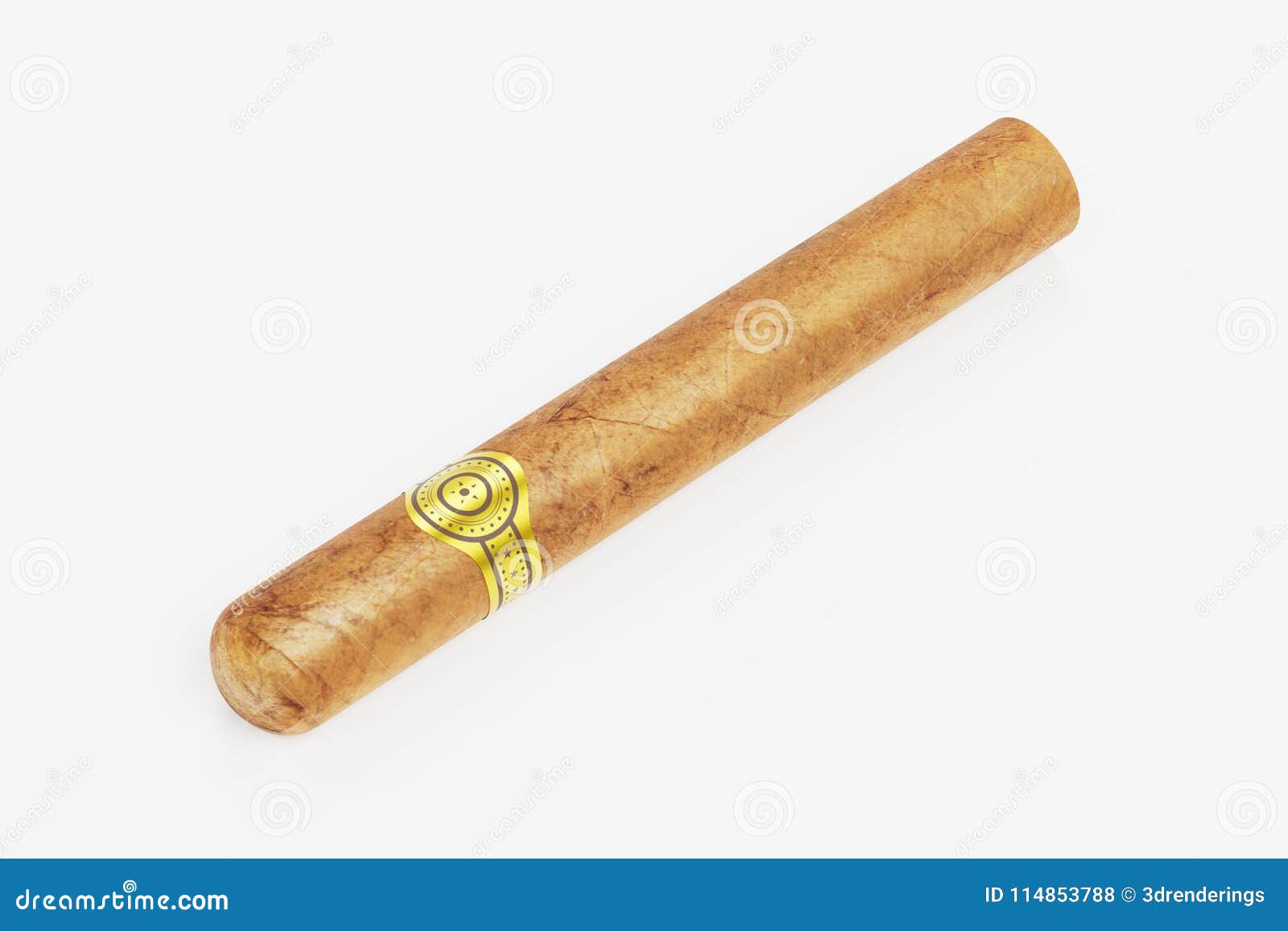 3d Render of Cigar stock illustration. Illustration of tray - 114853788