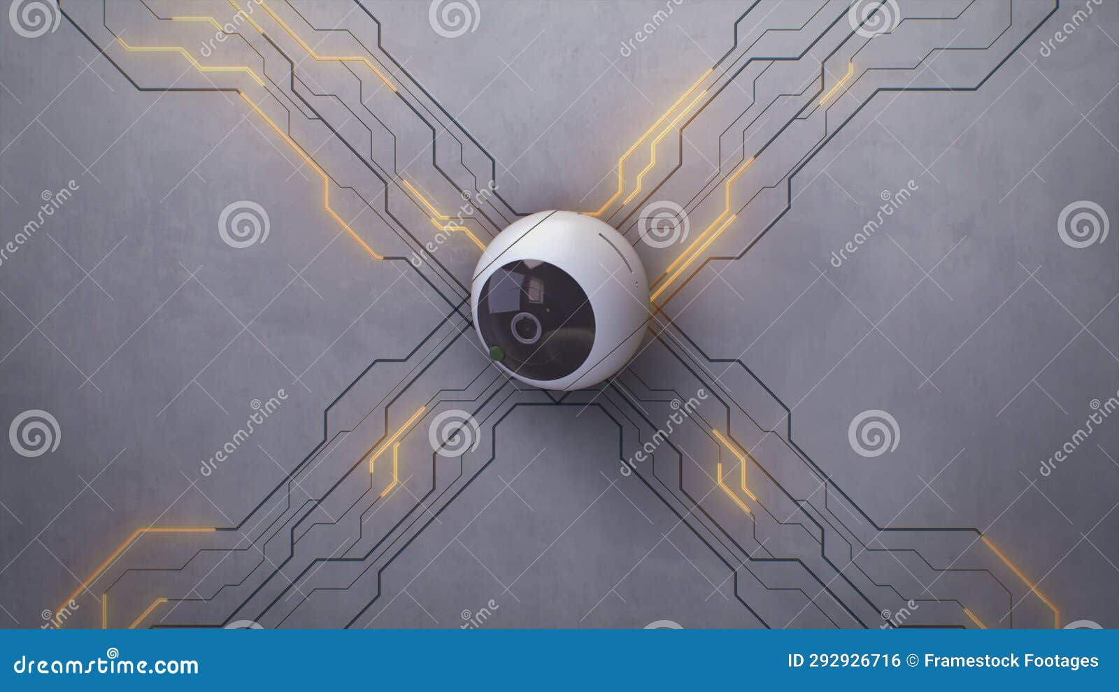 3D Render Circles of Data Transmission or Wireless Internet Connection ...