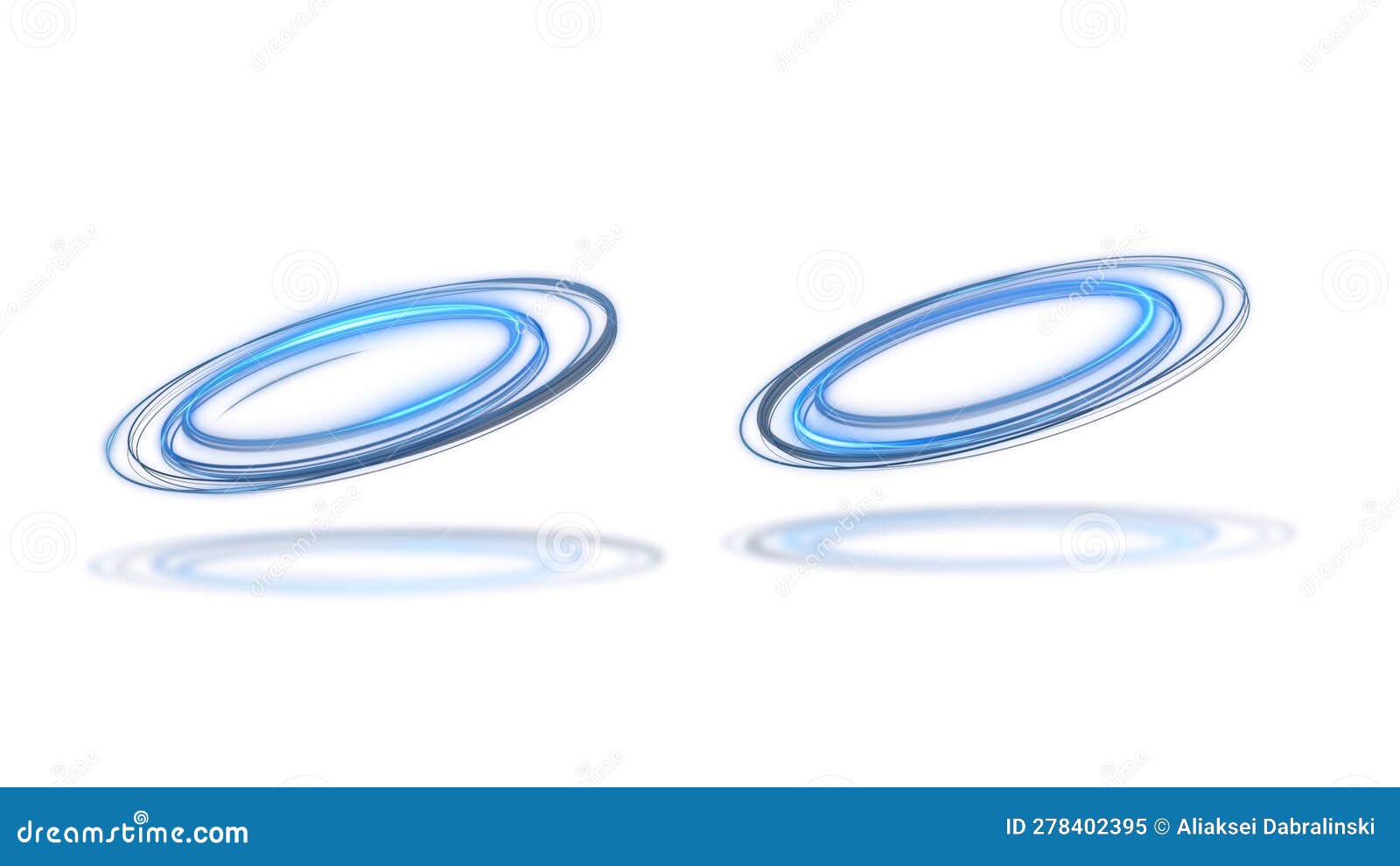 3d Render Circular Neon Blue Light with Glitter Particles with Alpha ...