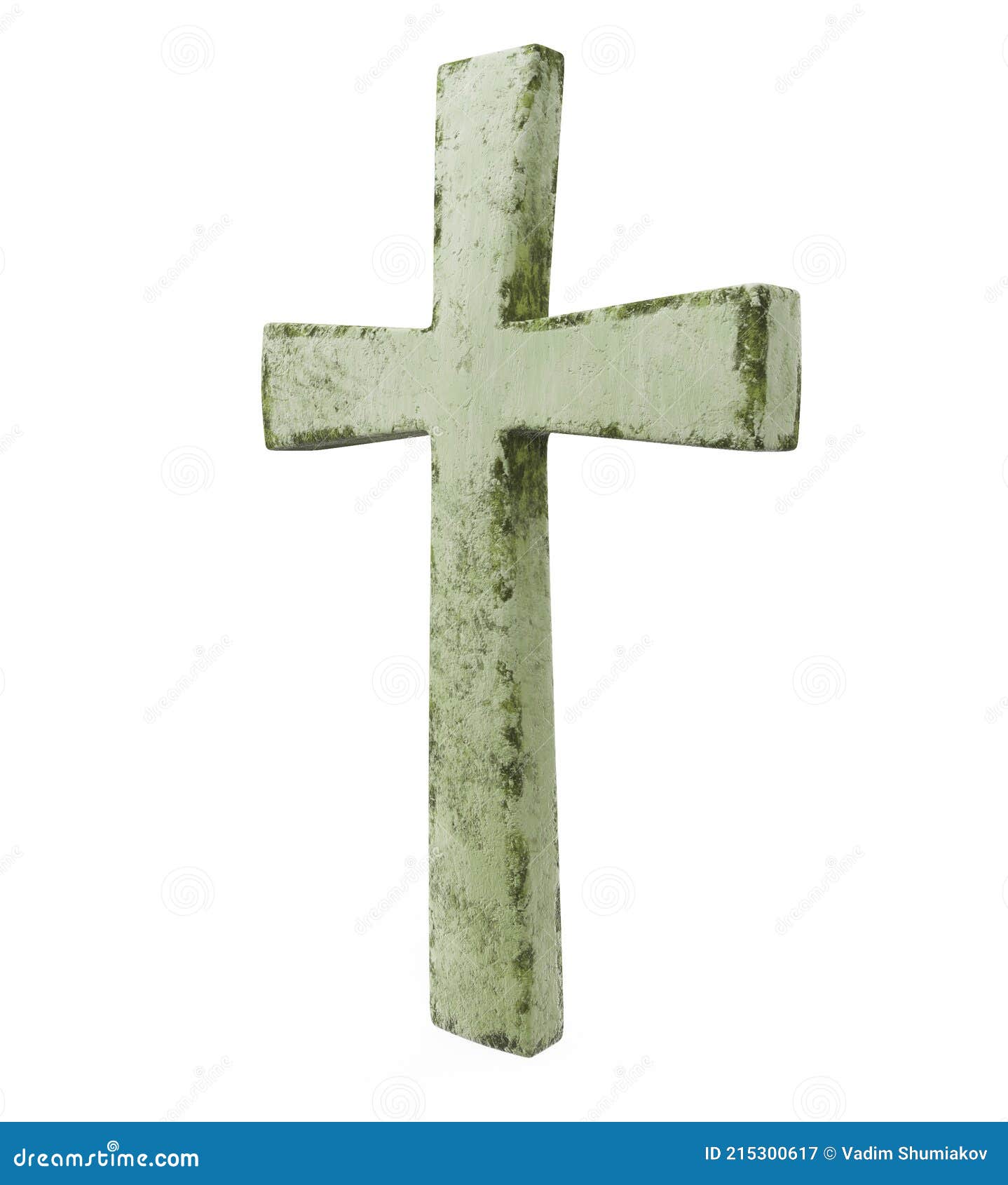 3d Render Classic Shape Simple Cross Stock Illustration - Illustration ...