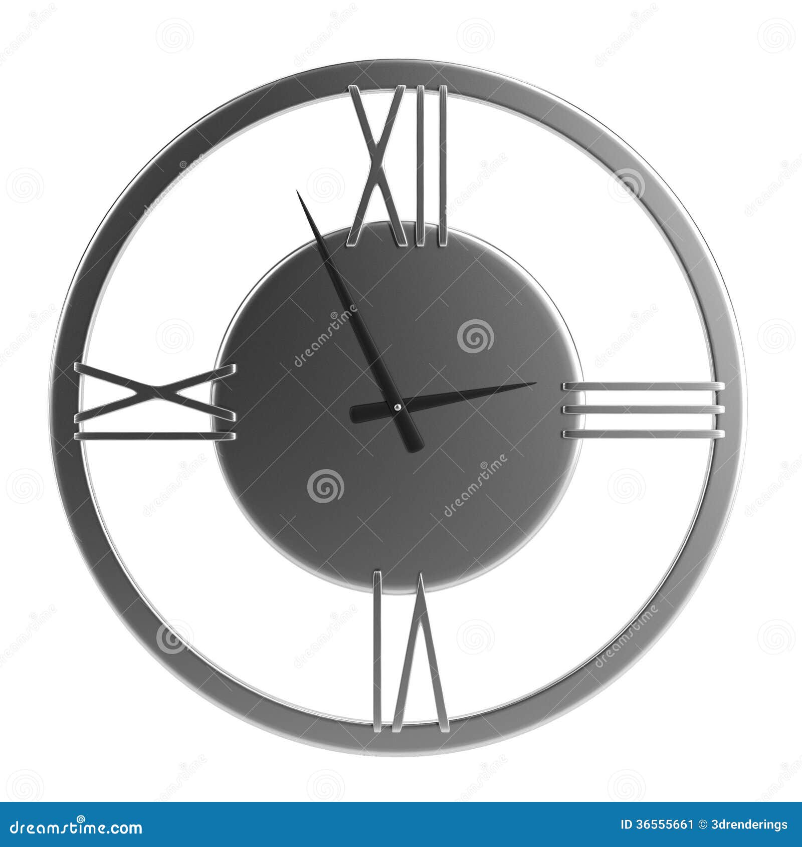 3d render of clock stock illustration. Illustration of clock - 36555661