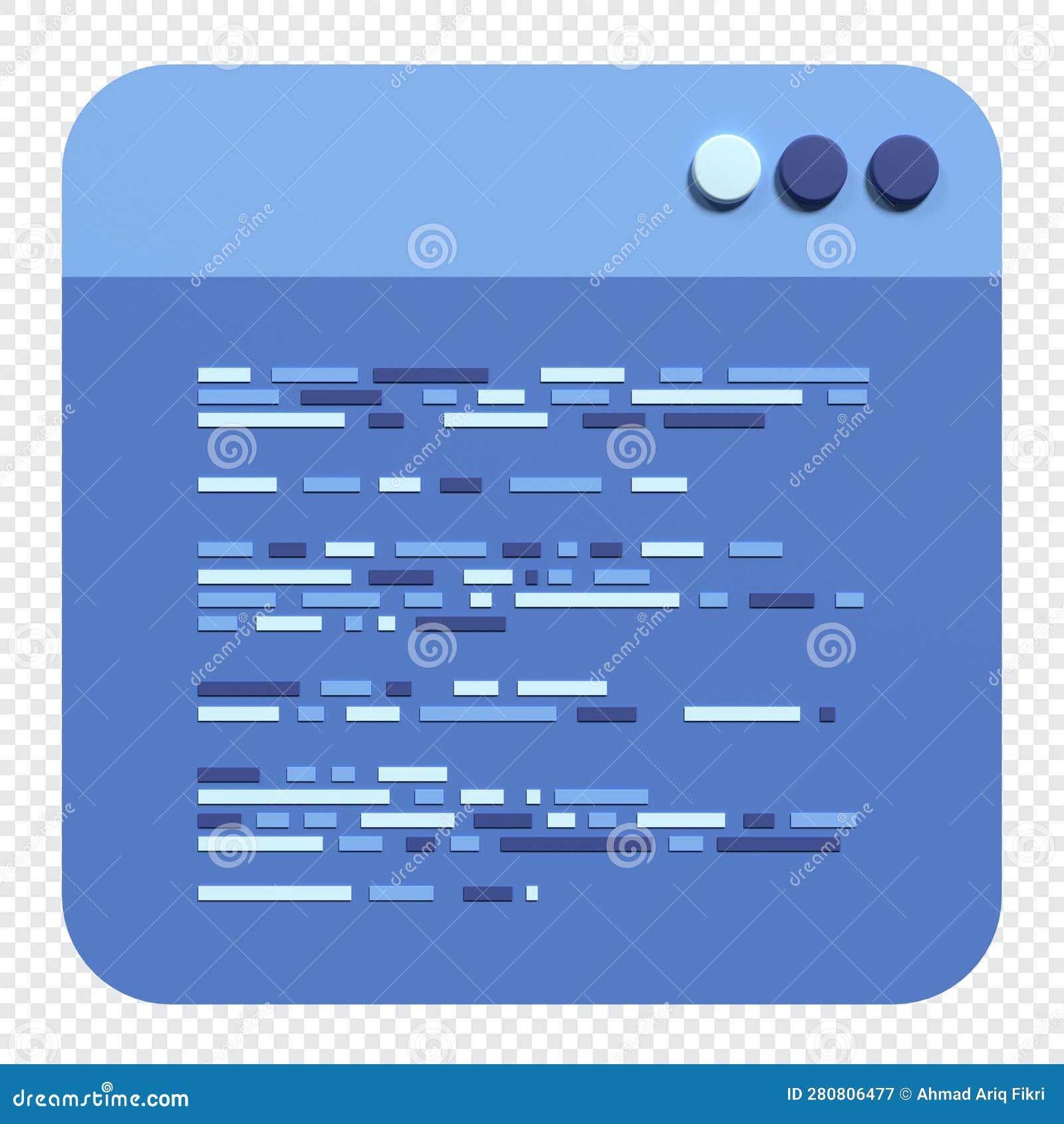 3d Render Coding Icon Coding Screen 3d Rendering Programming With Syntax Code Stock Image