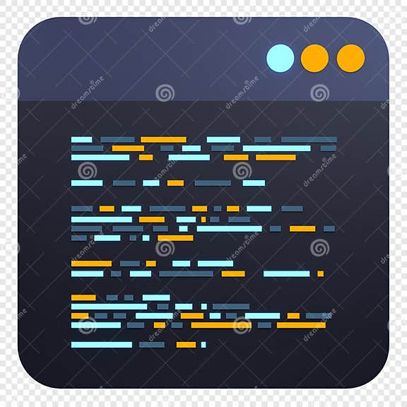 3d Render Coding Icon. Coding Screen 3d Rendering. Programming with Syntax Code Stock Photo ...